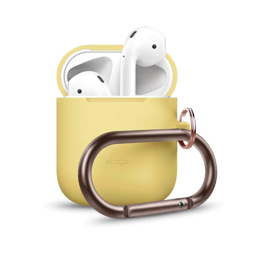 elago airpods hang case yellow | Jomla.ae