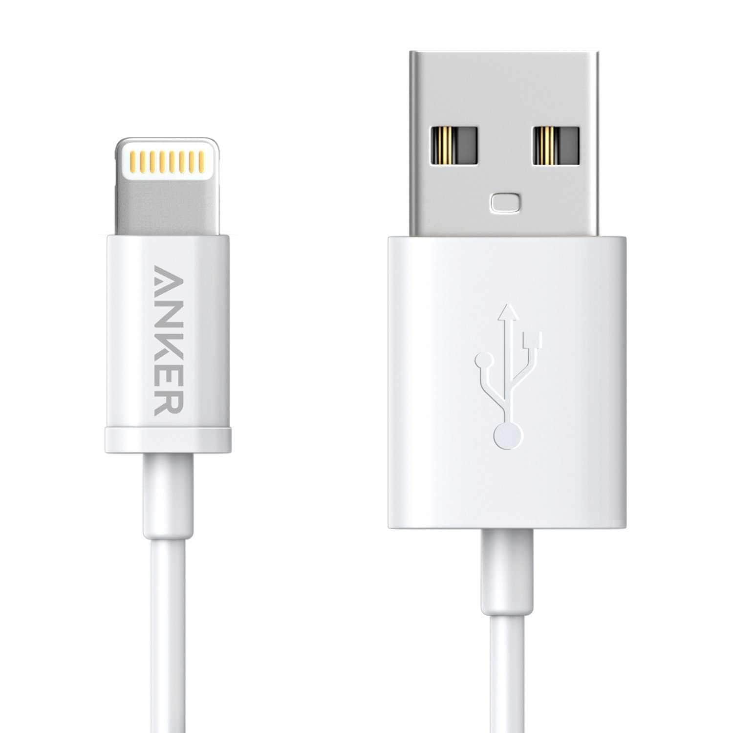 Order Anker Mfi Usb To Lightning Round Cable 3ft - White (Offline) Now ...