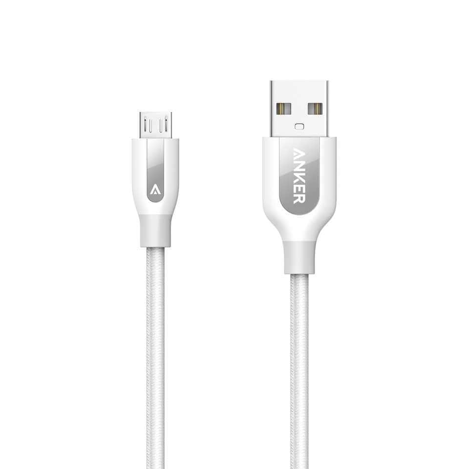 Order Anker Powerline+ Micro Usb Cable 3ft - White Now! | Jomla.ae