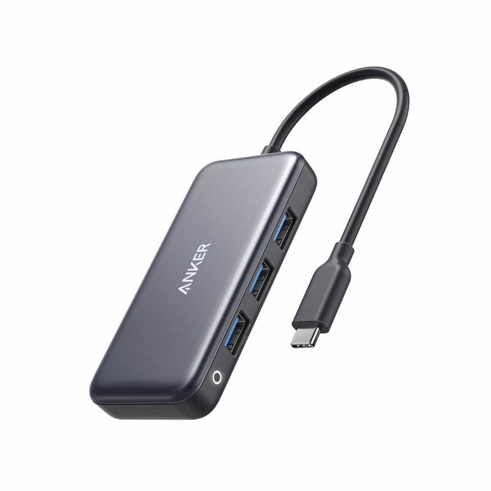 Order anker powerhub premium 4 in 1 usb c hub 1c3a grey Now! | Jomla.ae