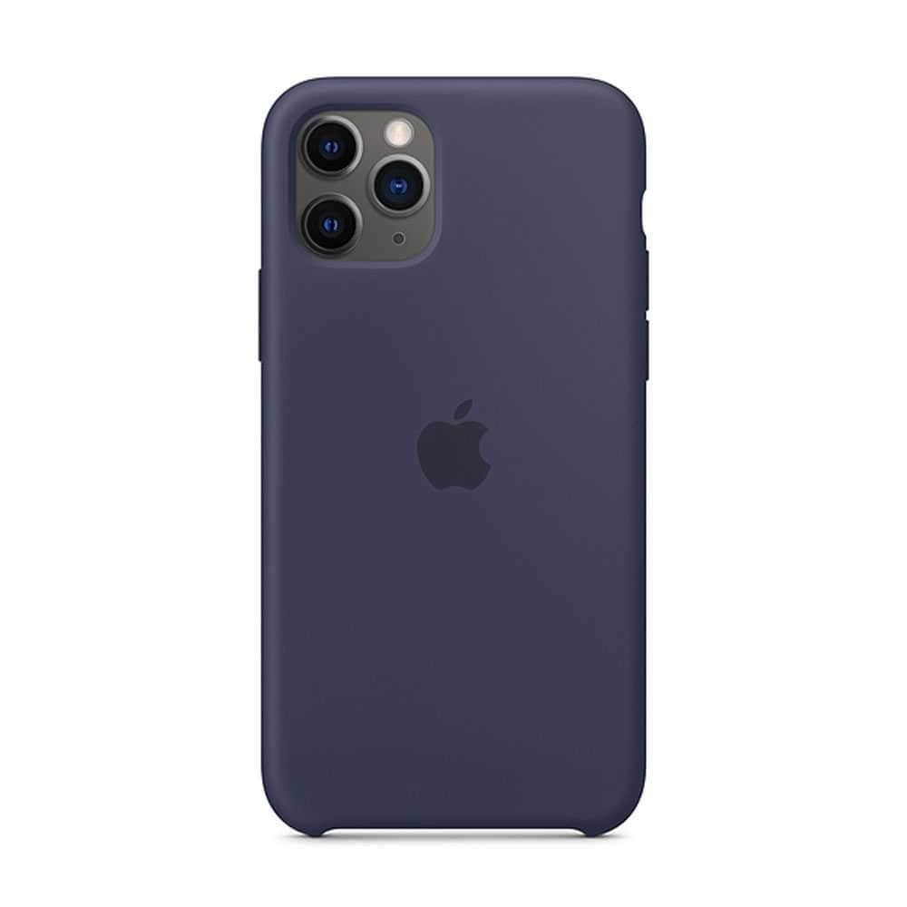apple iphone 11 pro max silicone case midnight blue | Jomla.ae