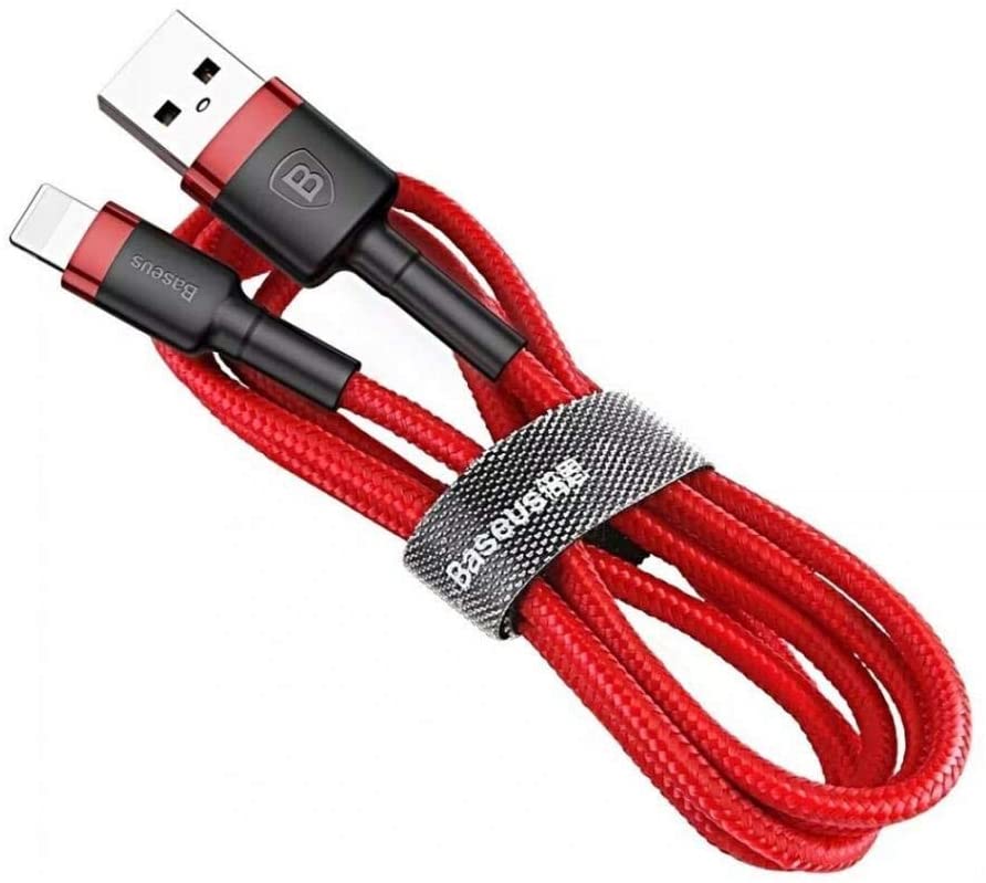 Order baseus cafule cable usb for lightning 1 5a 2m red red Now! | Jomla.ae
