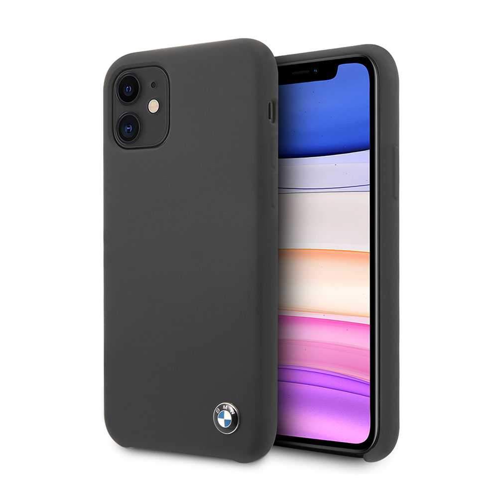 Order bmw metal logo silicone hard case for apple iphone 11 space gray Now! | Jomla.ae