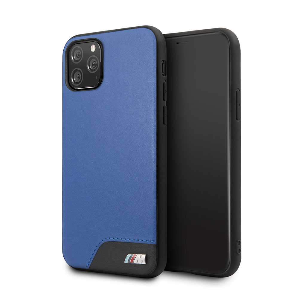 Order bmw hard case smooth pu leather for iphone 11 pro blue Now ...