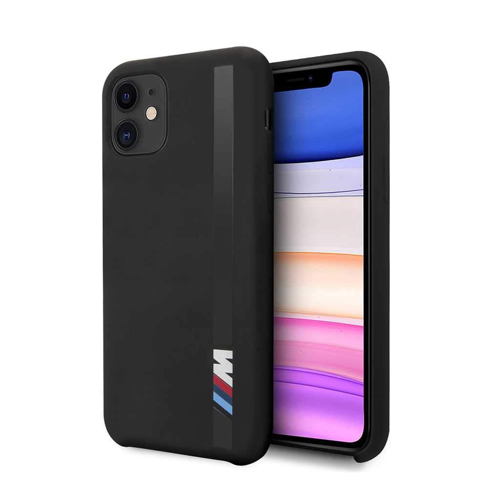 Order bmw tone on tone stripe silicone hard case for iphone 11 black ...