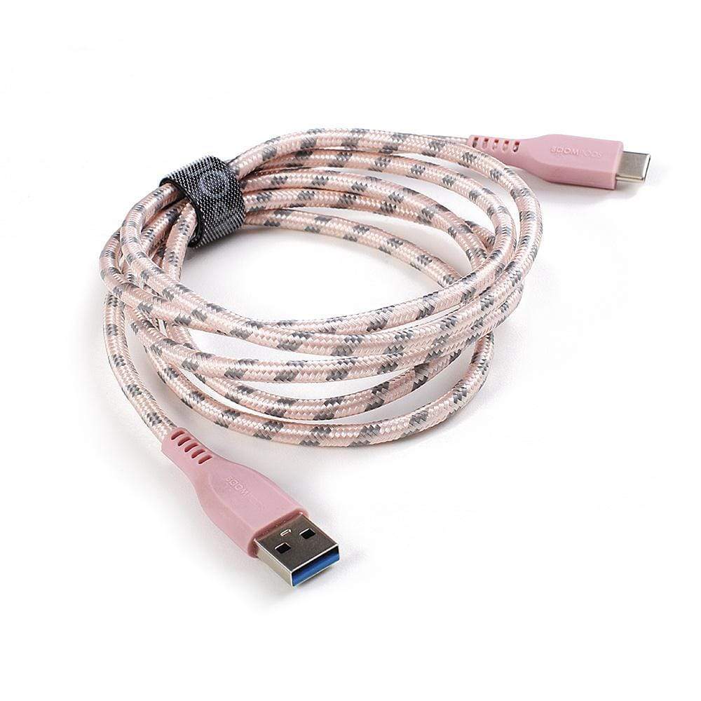 Order boompods retro armour cable usb c to usb a 1 5m cable rose gold ...