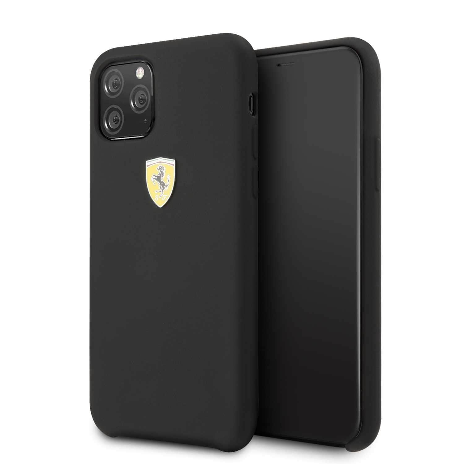 Order ferrari sf silicone hard case logo shield for iphone 11 pro black ...