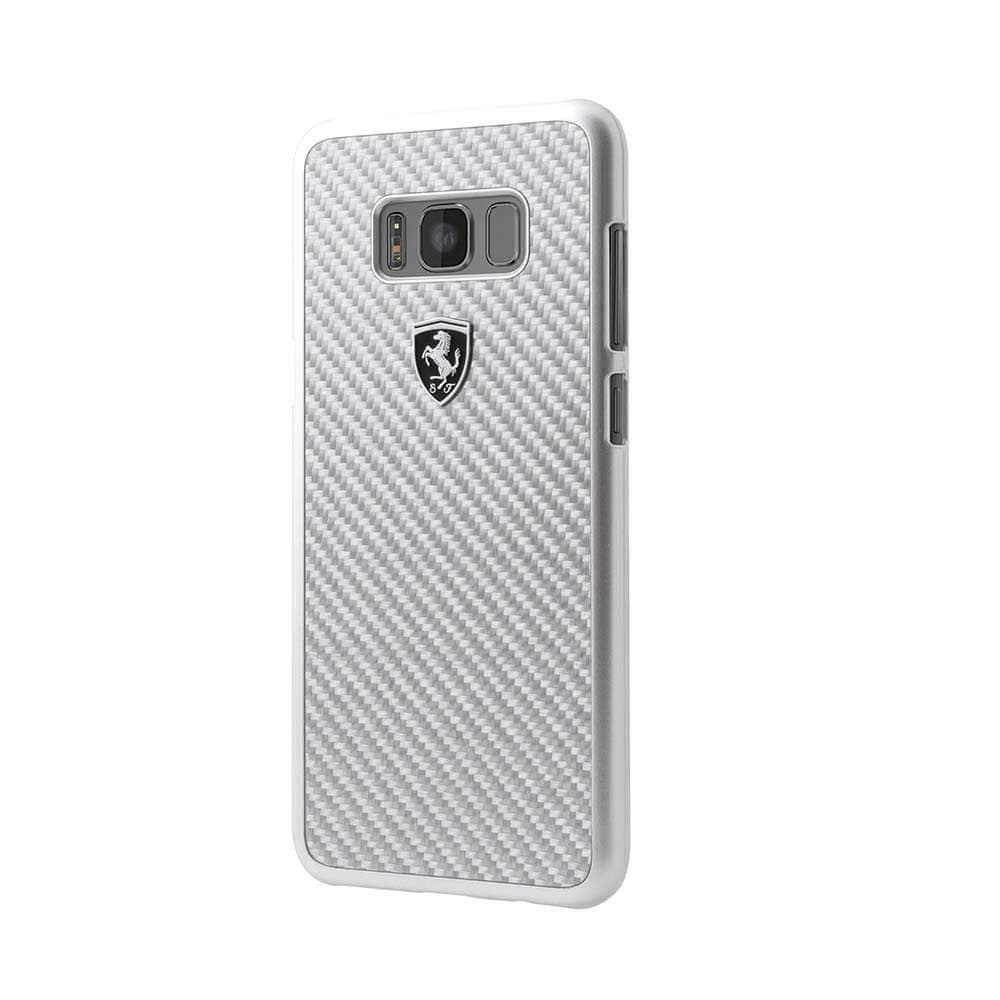 Order Ferrari Heritage Real Carbon Hard Case For Galaxy S8 - Silver Now ...