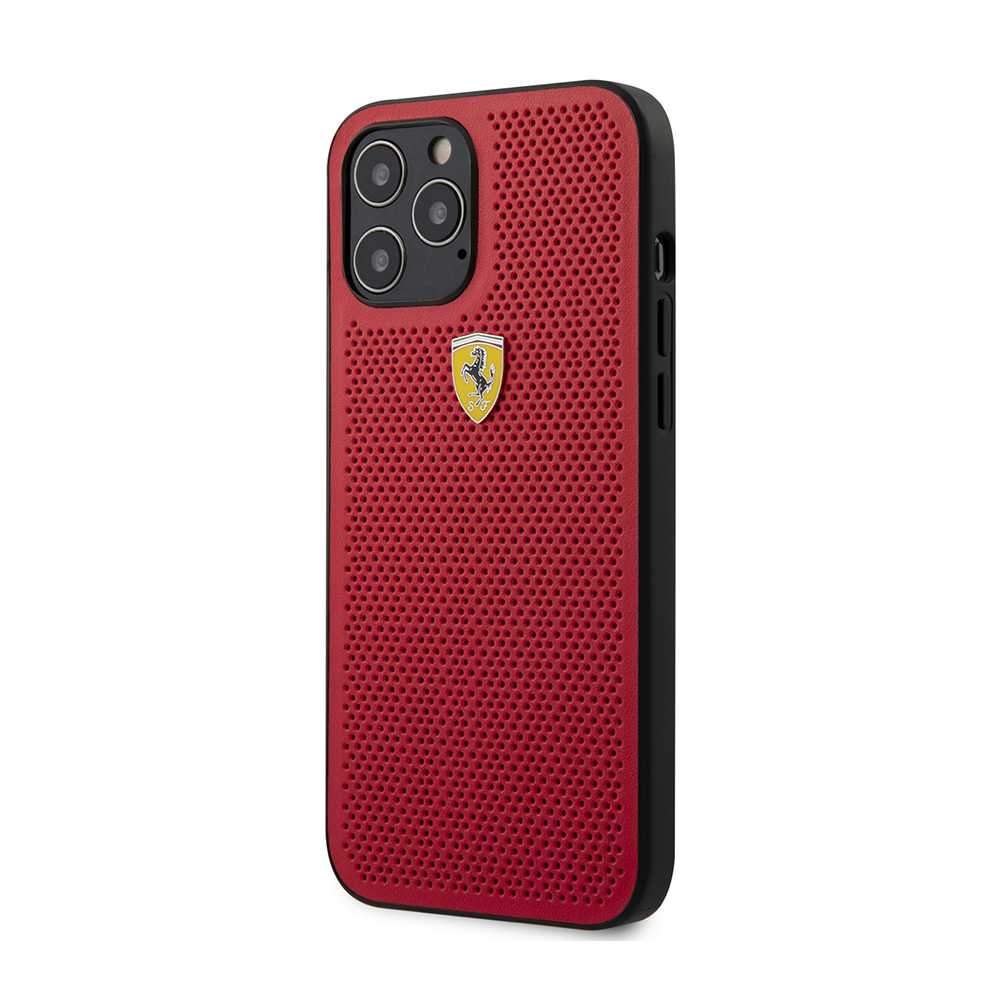 Order ferrari on track pu leather perforated hard case metal logo for ...