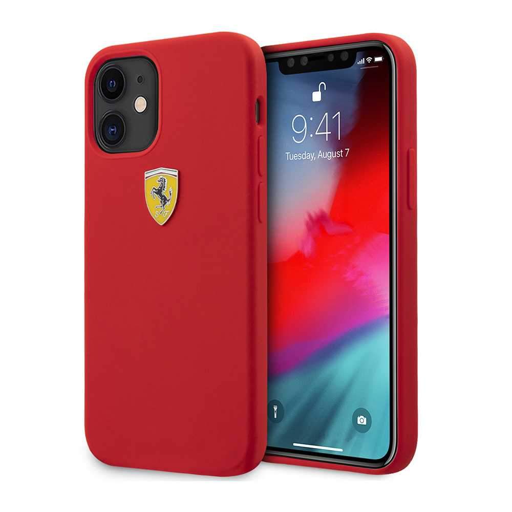 Order ferrari on track liquid silicone case metal logo for iphone 12 ...