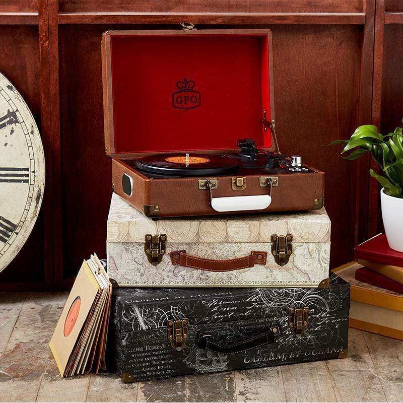 Order GPO Retro gpo attache vinyl record player blue Now! | Jomla.ae