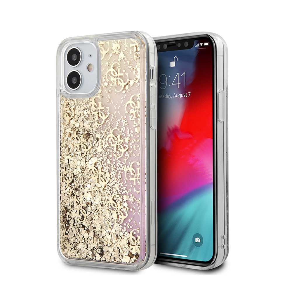 guess liquid glitter 4g pattern gradient background for iphone 12 mini ...