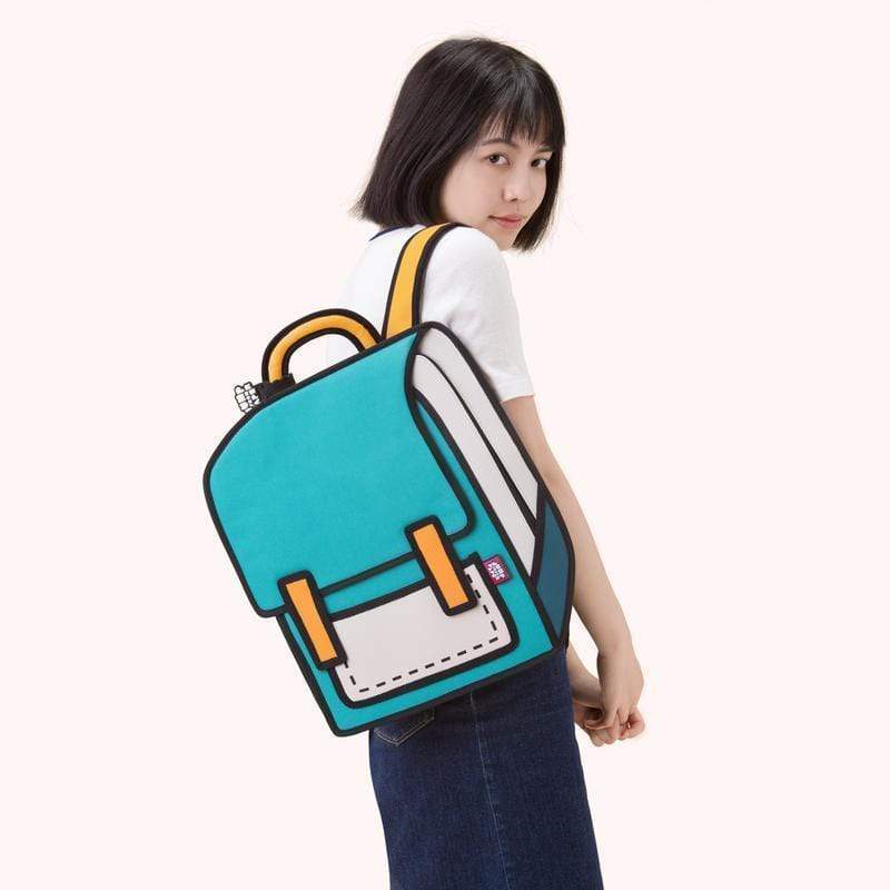 jump from paper spaceman backpack turquoise 13 | Jomla.ae