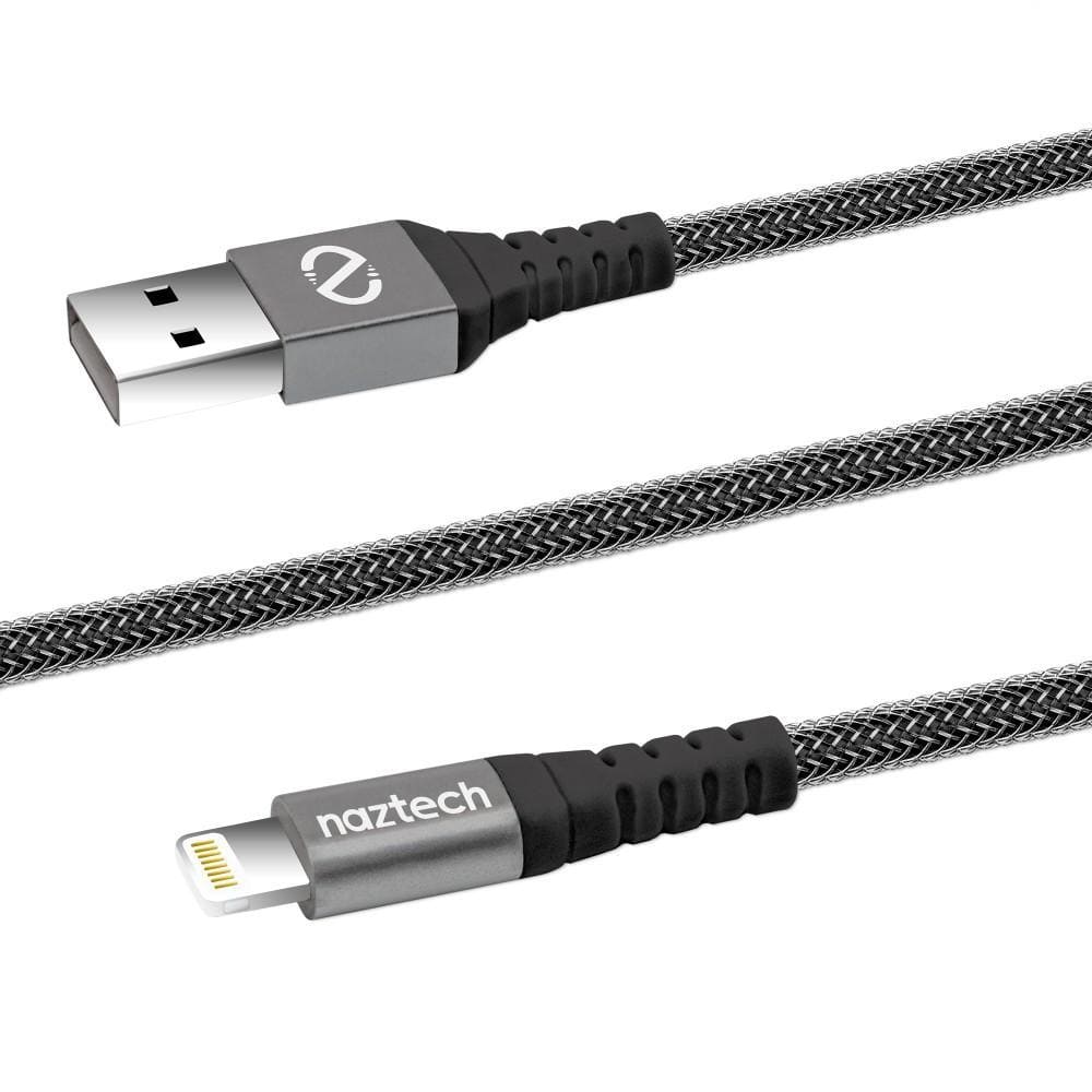 Order naztech lightning charge sync usb braided cable 1 2m black Now ...