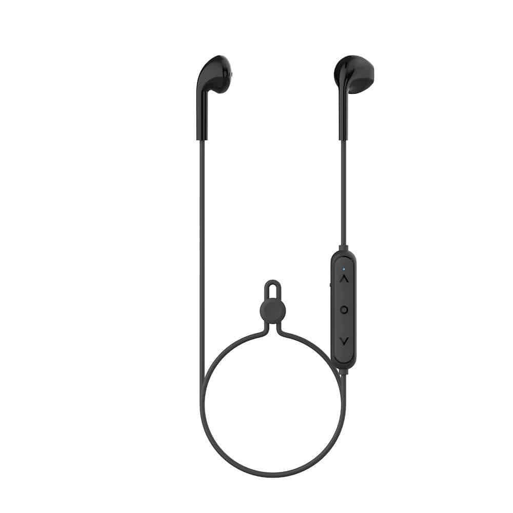 Order porodo soundtec wireless around neck earbuds black Now! | Jomla.ae