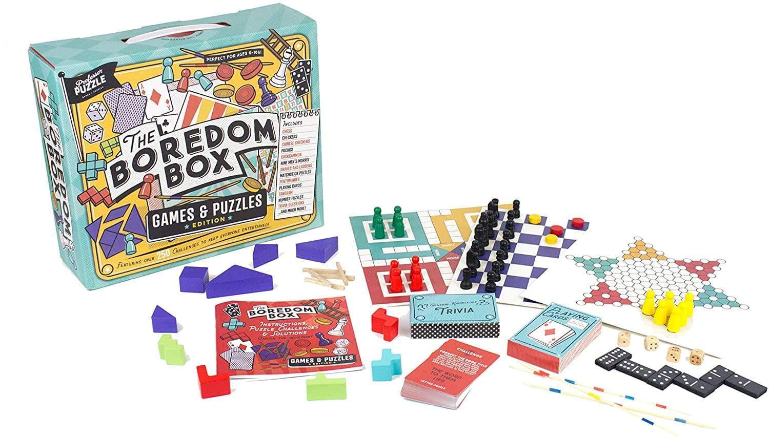 Order professor puzzle the boredom box huge games puzzles set over 250 ...