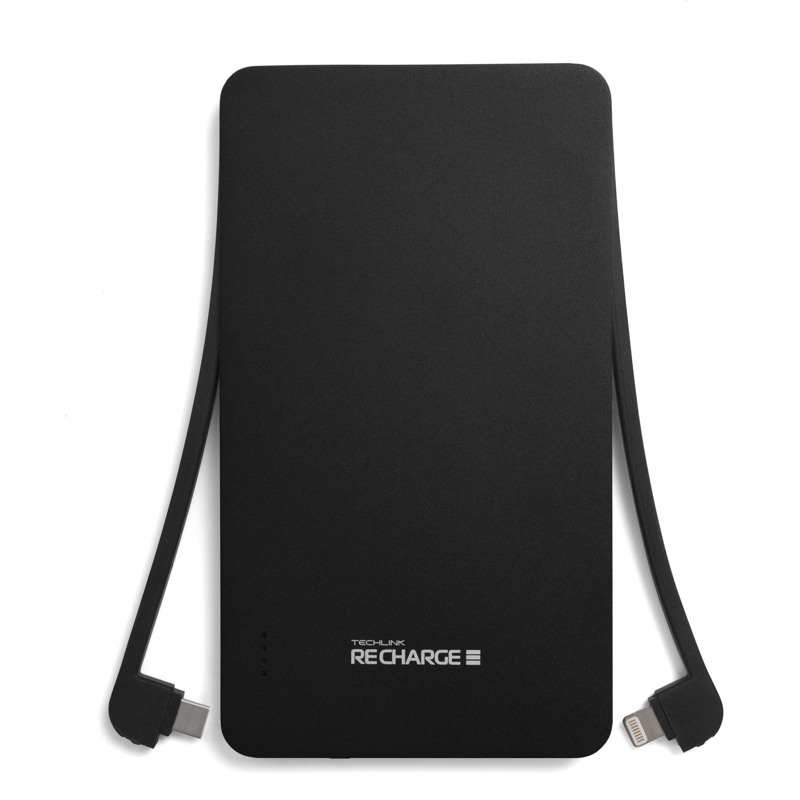 recharge 5000 mah ultra thin lightning usb c power bank space grey ...