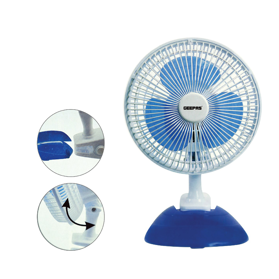 Order Geepas 2 IN 1 Clip Convertible Table-Top & Clip Fan 6-Inch - Two ...
