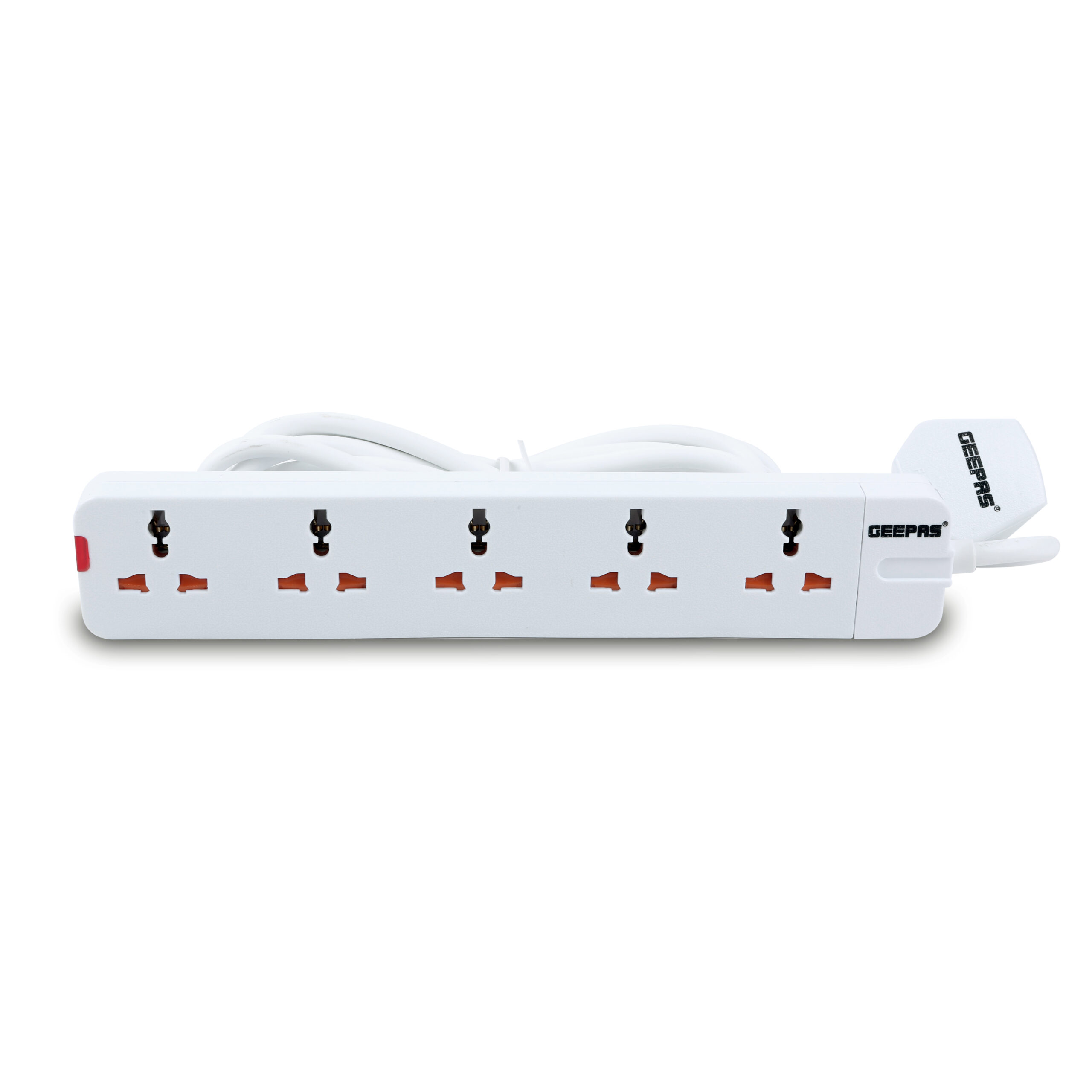 Geepas 5 Way Extension Socket 13A - Charge Mobile, Laptop, Washing ...