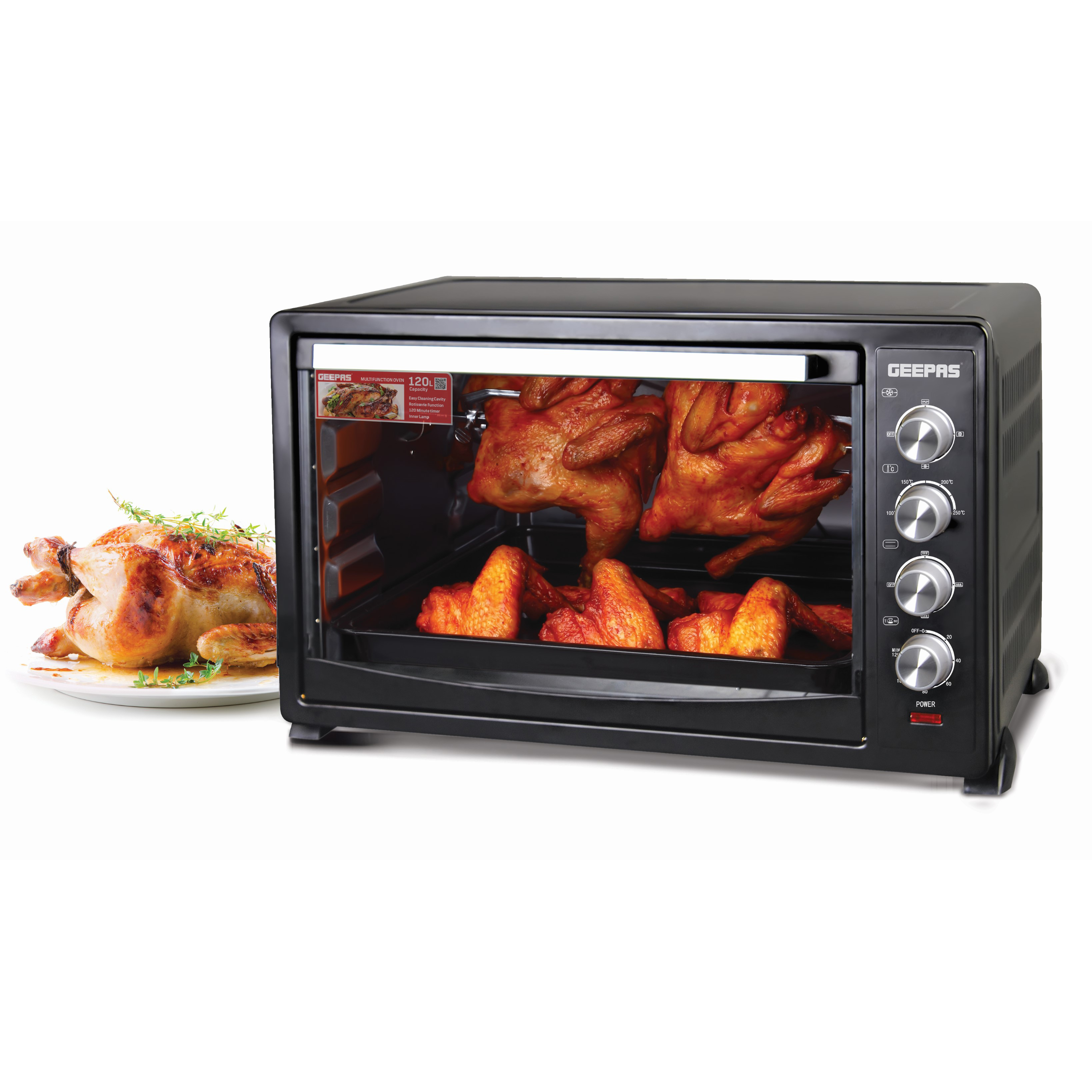Order Geepas GO4461 120L Electric Oven - 2800W with Multiple Cooking ...