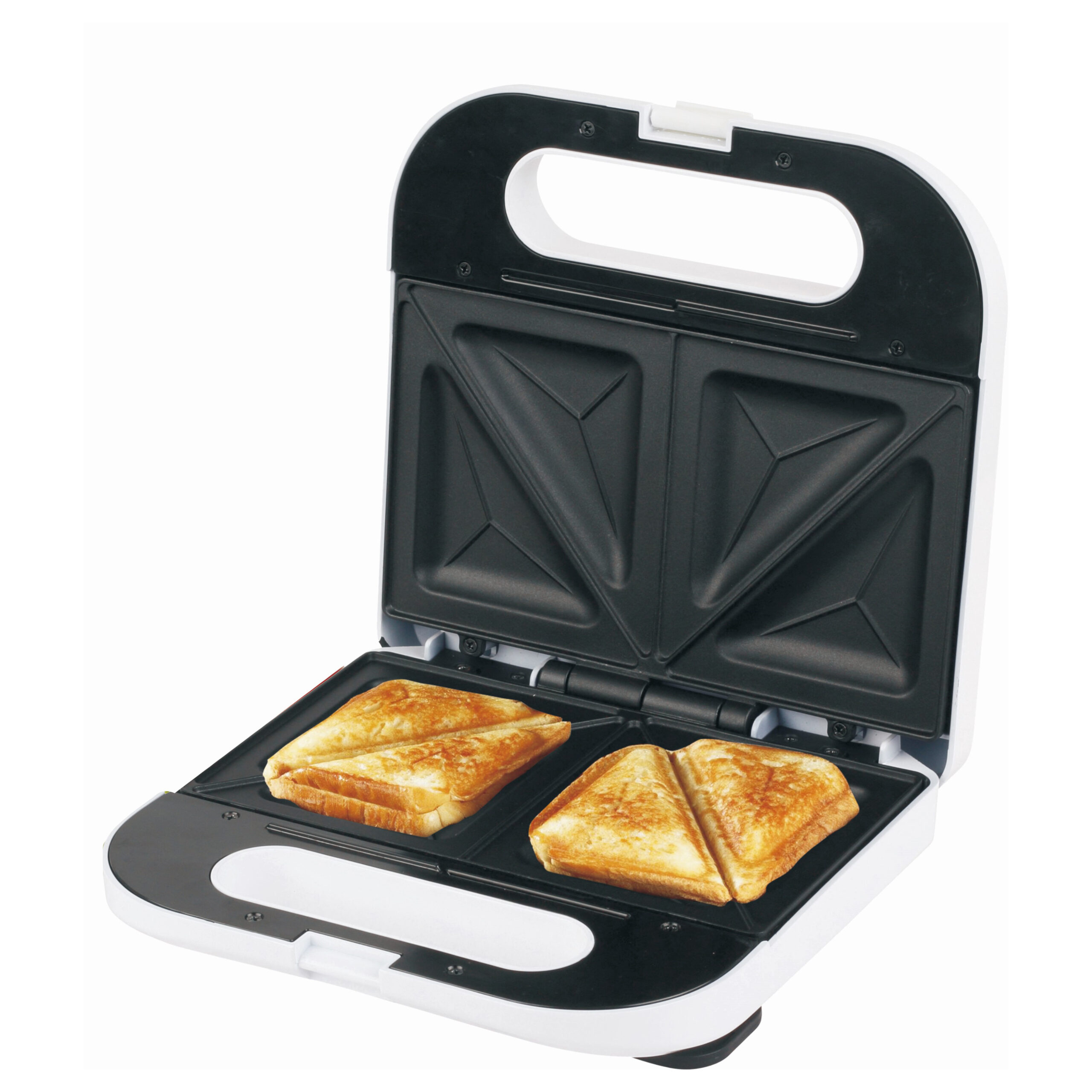 Geepas 2 Slice Sandwich Toaster - Fast Heating Non-Stick Coated Plates ...
