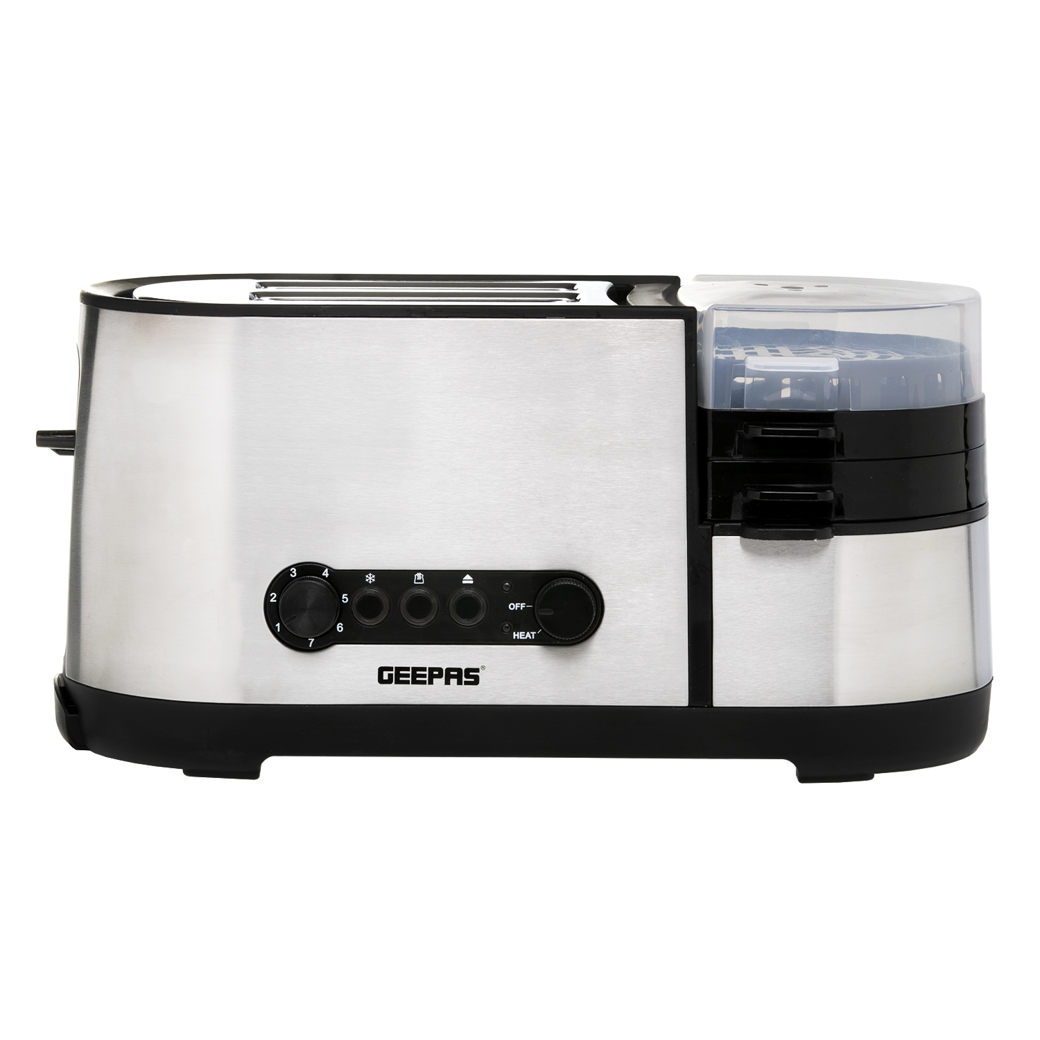 Geepas GBT36508UK 1250W Multi-Function Toaster with Egg Boiler and ...