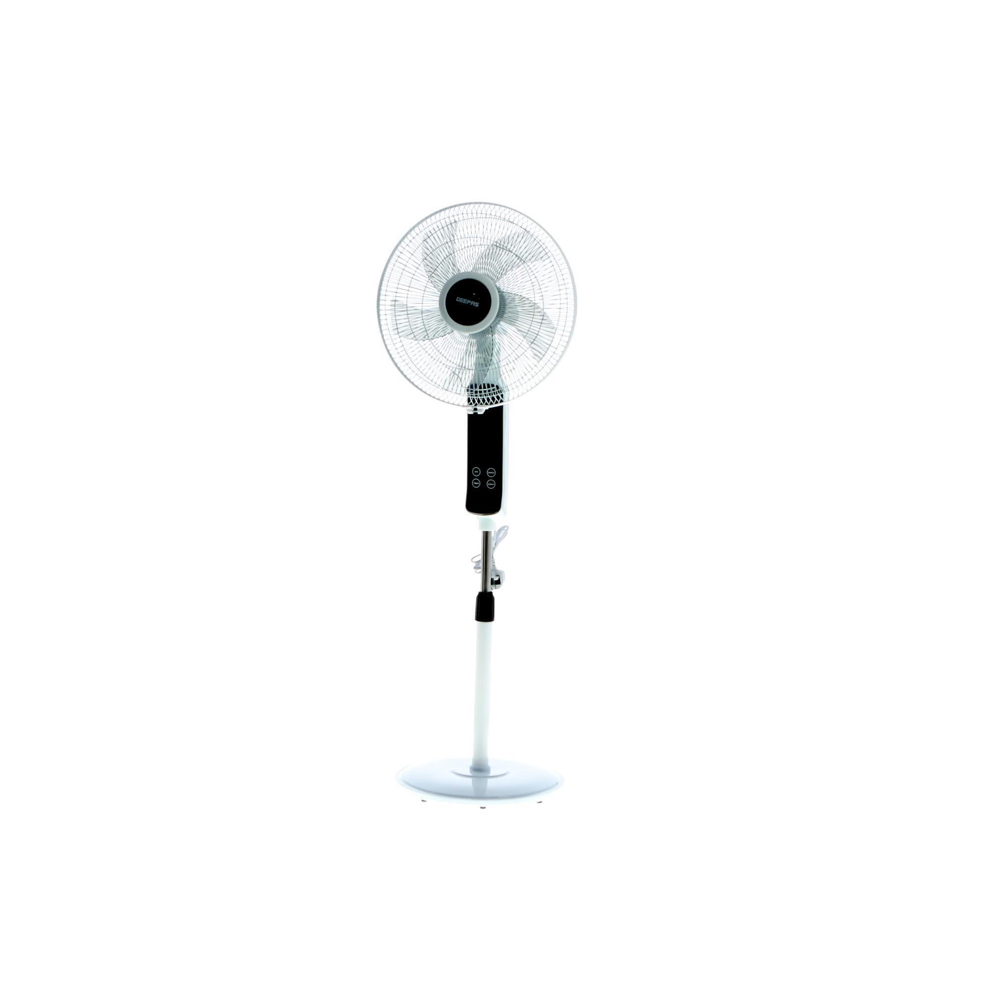 Order Geepas 16" Stand Fan With Remote Control 60W - 3 Speed, 5 Leaf ...