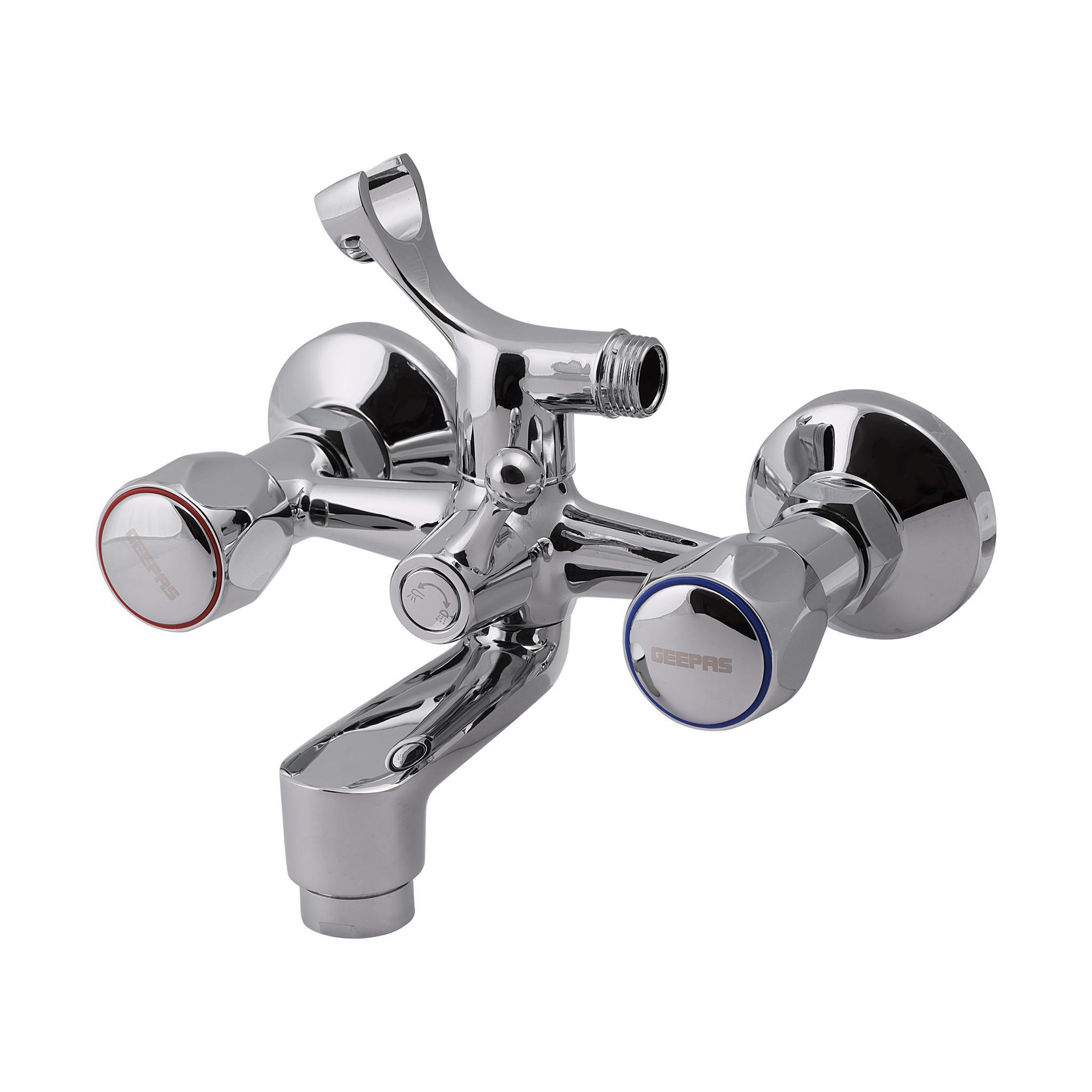 Order Geepas Dual Handle Bath Shower Mixer - Wall Mixer 3 in 1 With ...