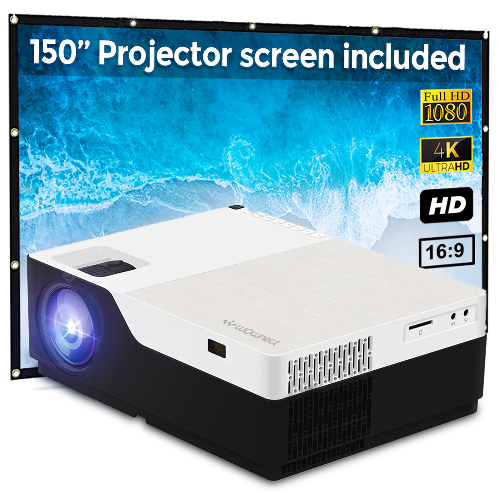 Order Wownect Full HD LED Projector 1080, 5500 Lumens, Keystone ...
