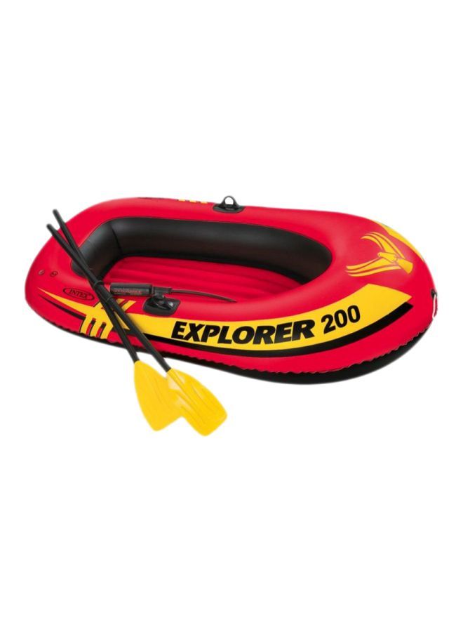 Order INTEX Explorer 200 Boat Set 185.42x40.64x93.98cm Now! | Jomla.ae
