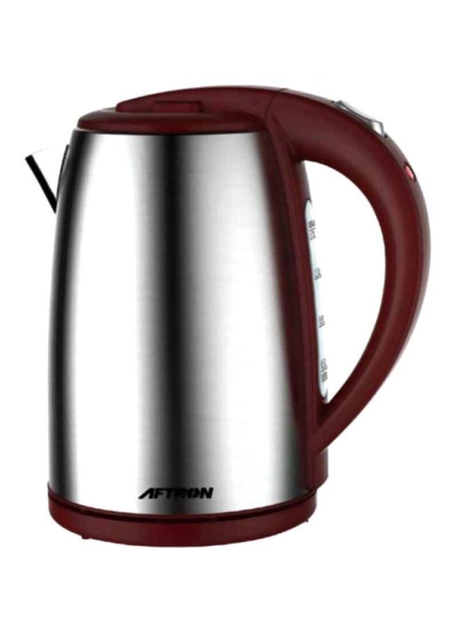 AFTRON Electric Kettle 1.7L 1.7 l AFEK1770N Maroon/Silver | Jomla.ae