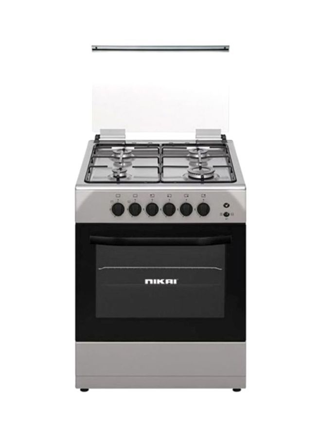 NIKAI Cooking Gas Stove U6062fs Silver/Black | Jomla.ae
