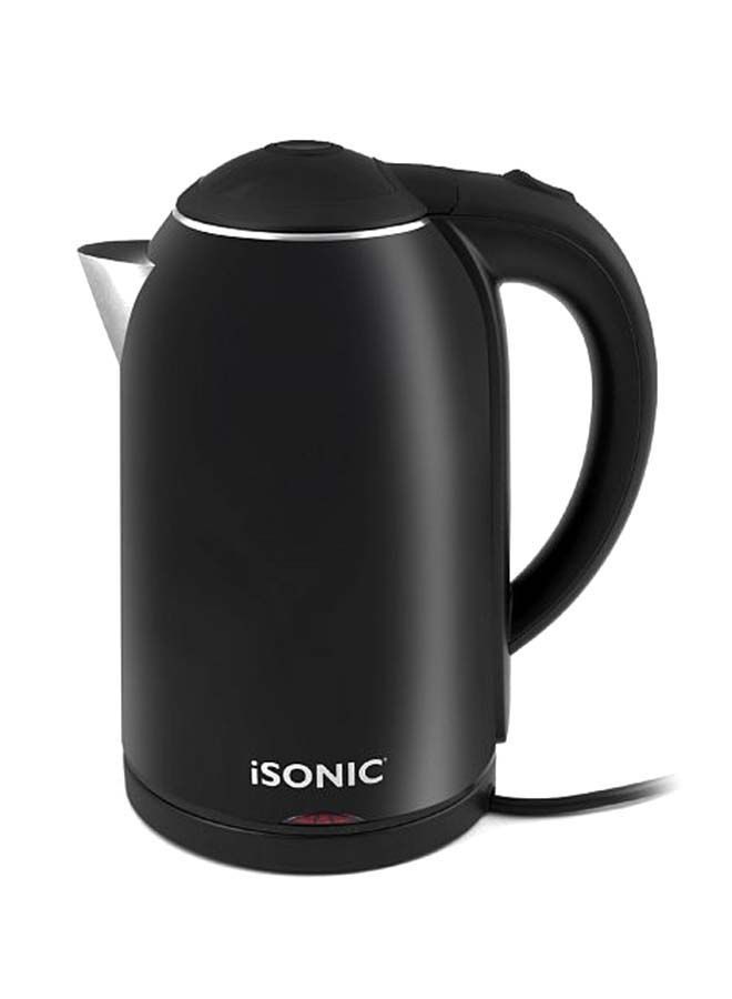 Order ISONIC Double Wall Cordless Safe And Healthy Electric Kettle 1.7 l iK510 Black Now! | Jomla.ae