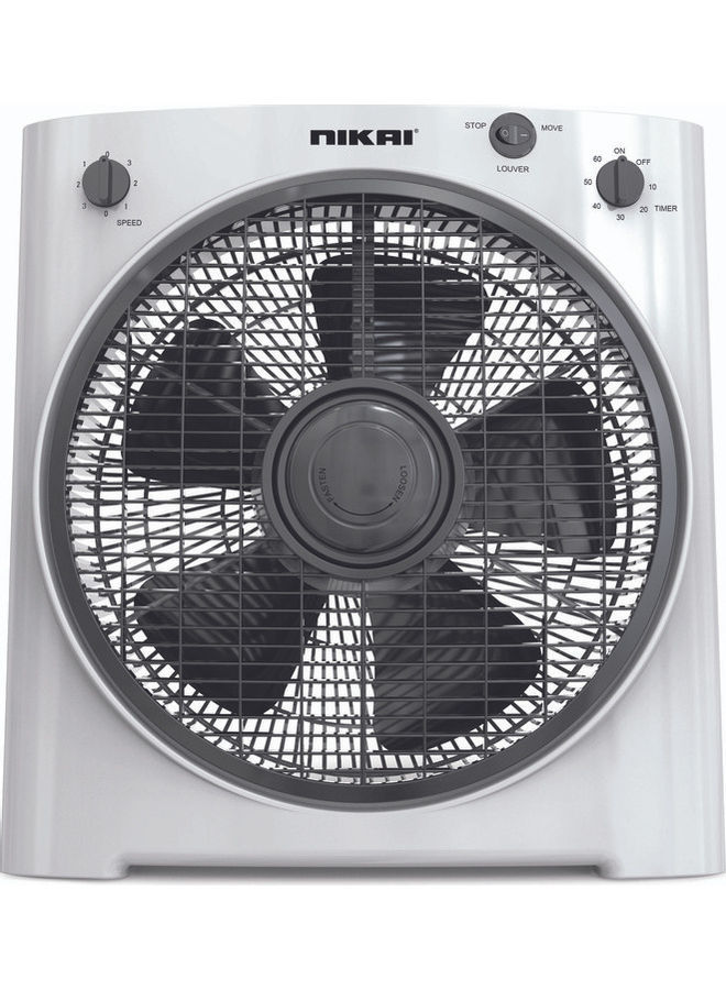 Order NIKAI Box Fan 5 Blades 12 Inch 40 W NF755N2 Grey Now! | Jomla.ae