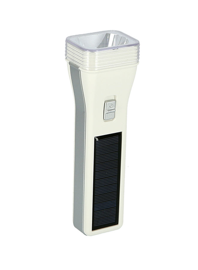 Order Krypton Led Rechargeable Flashlight With Solar Panel White/Black ...