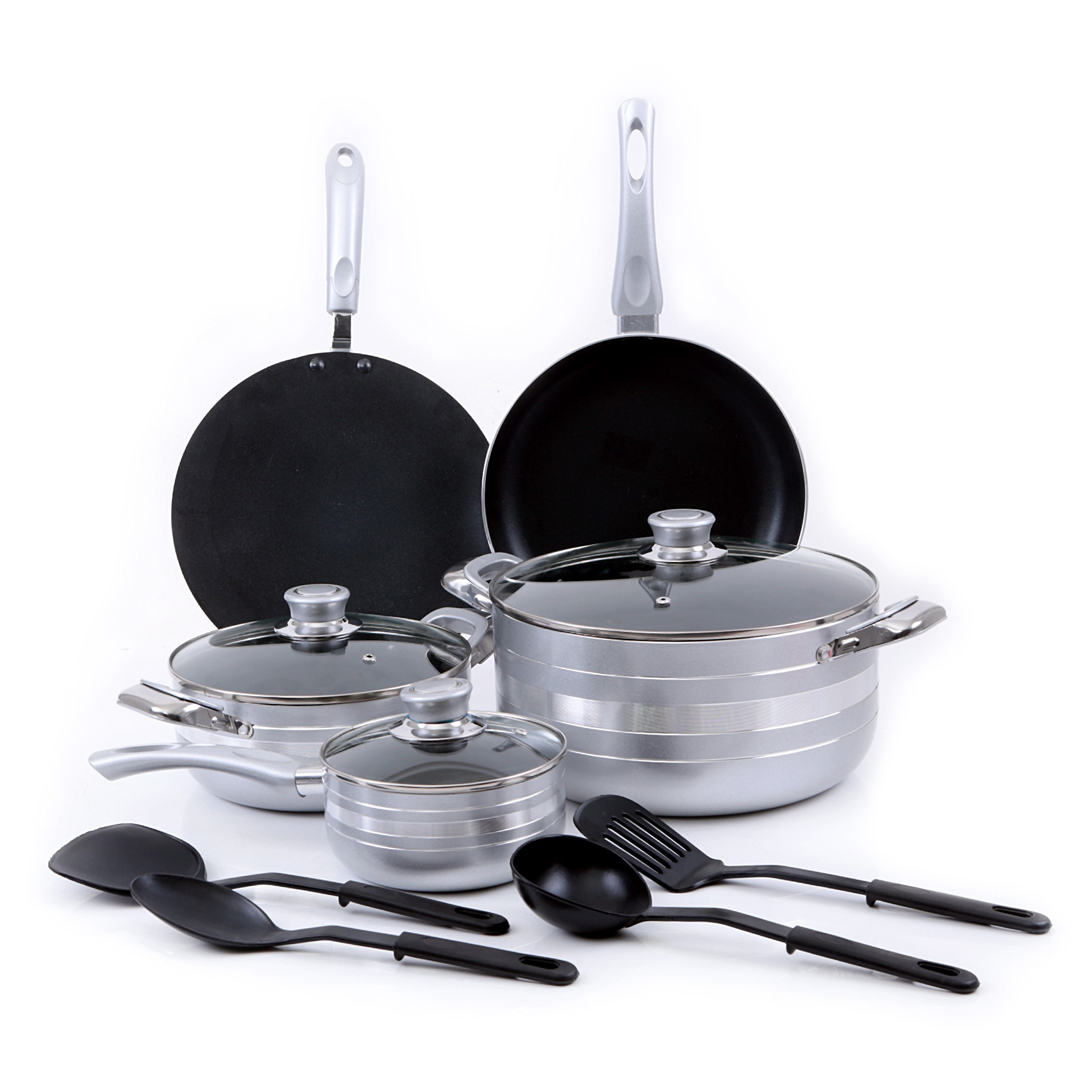 Order Royalford Non Stick Cookware Set - Evenly Heating Bottom, Scratch ...
