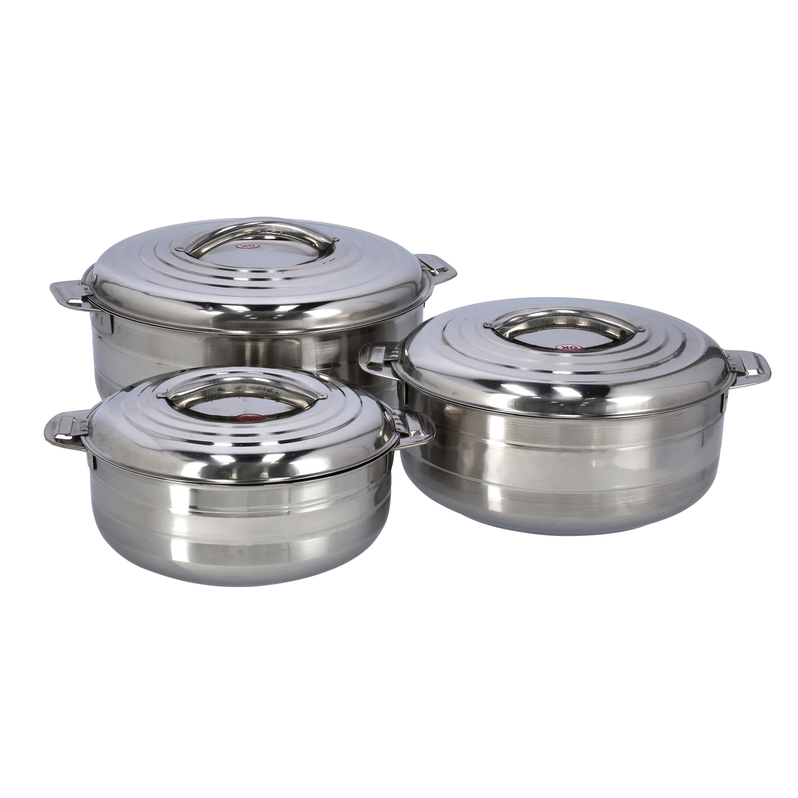 Delcasa 3Pcs Stainless Steel Hot Pot - Royalford (1.5+2.5+3.5L) 1X4 ...