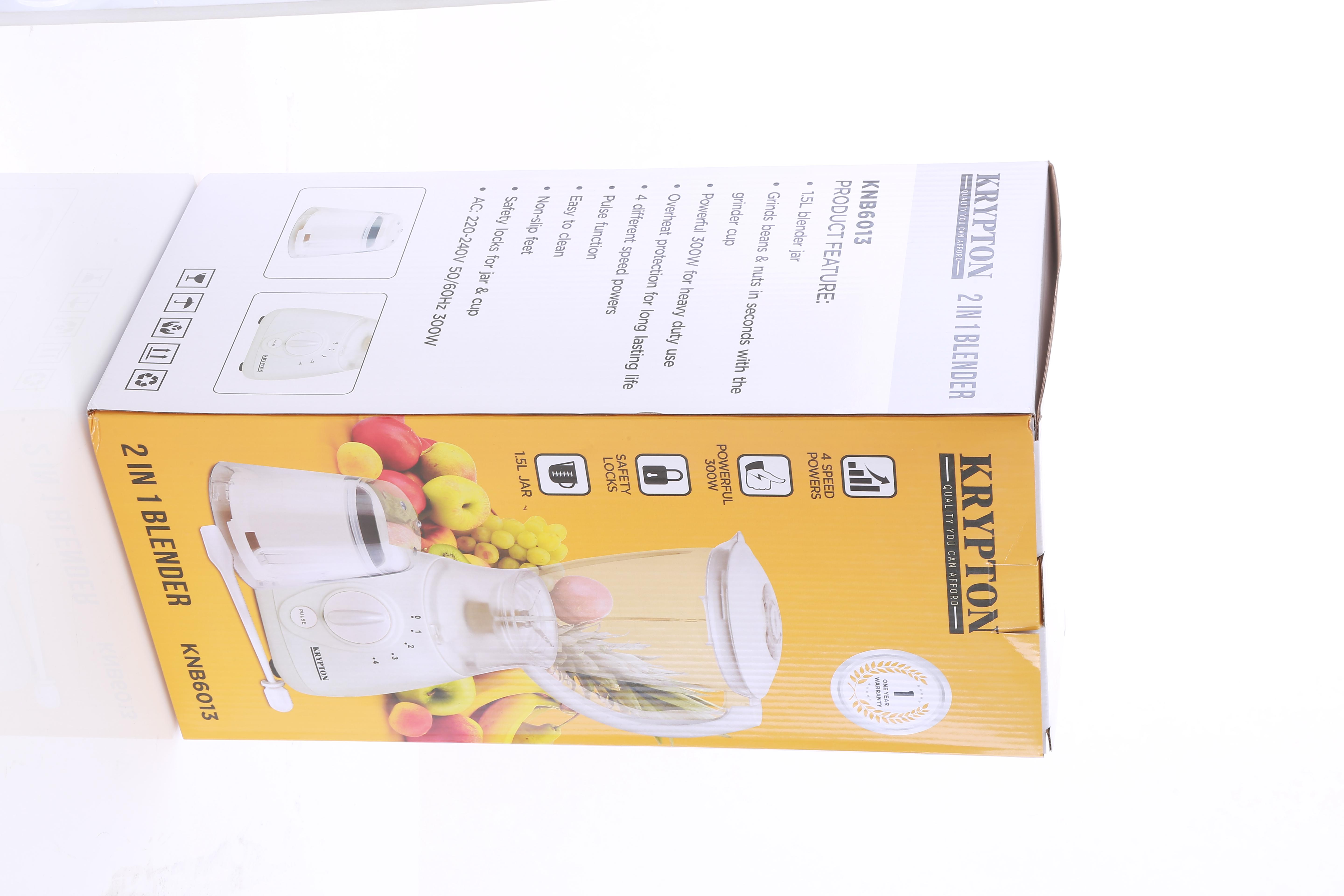 Order Krypton 300W Blender, 2 In 1 With 1.5L Blender Jar - 4 Speed With ...