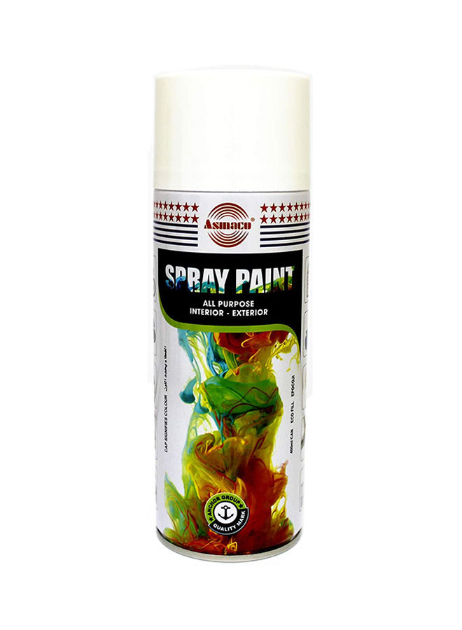 Order Asmaco All-Purpose Spray Paint White 400ml Now! | Jomla.ae