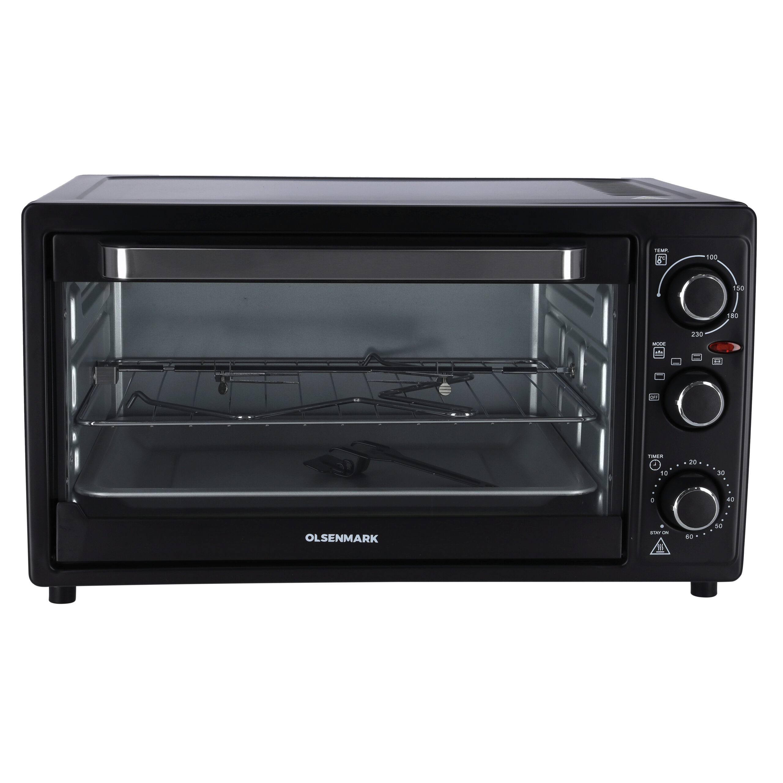 Olsenmark Electric Kitchen Oven - Powerful 2000W with Baking Pan, 60 ...