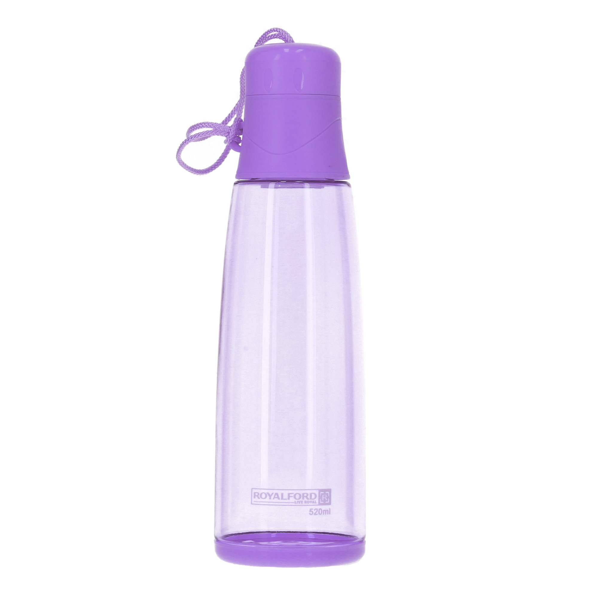 اطلب مطارة ماء 520 مل شفافة بلاستيك رويال فورد Royalford RF7277PP 520ml Water Bottle - Portable ...
