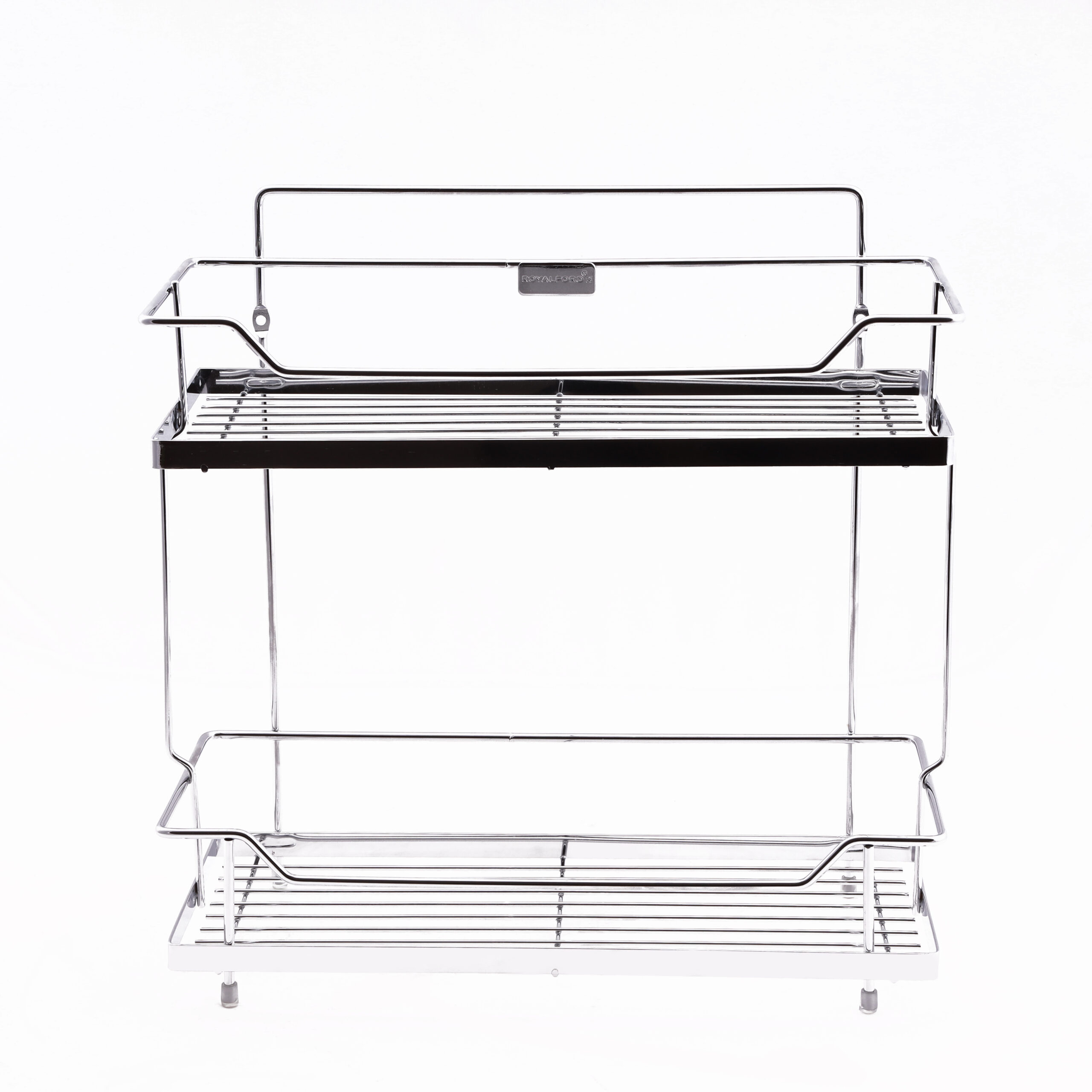 Royalford 2 Tier Kitchen Rack - Rust Free Stainless Steel Counter-Top ...