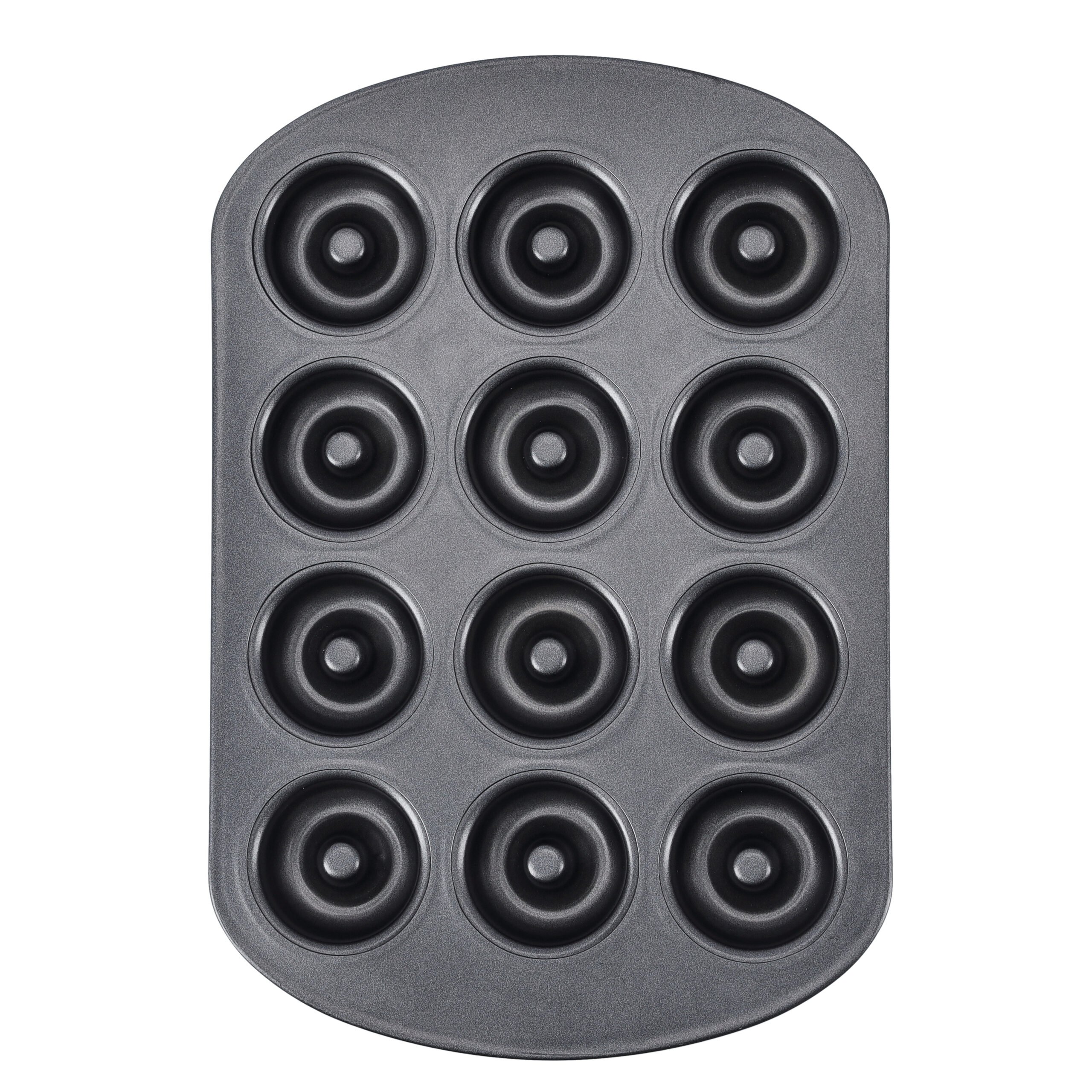 Royalford 12 Cavity Mini Donut Pan/Dark grey 1X24 | Jomla.ae
