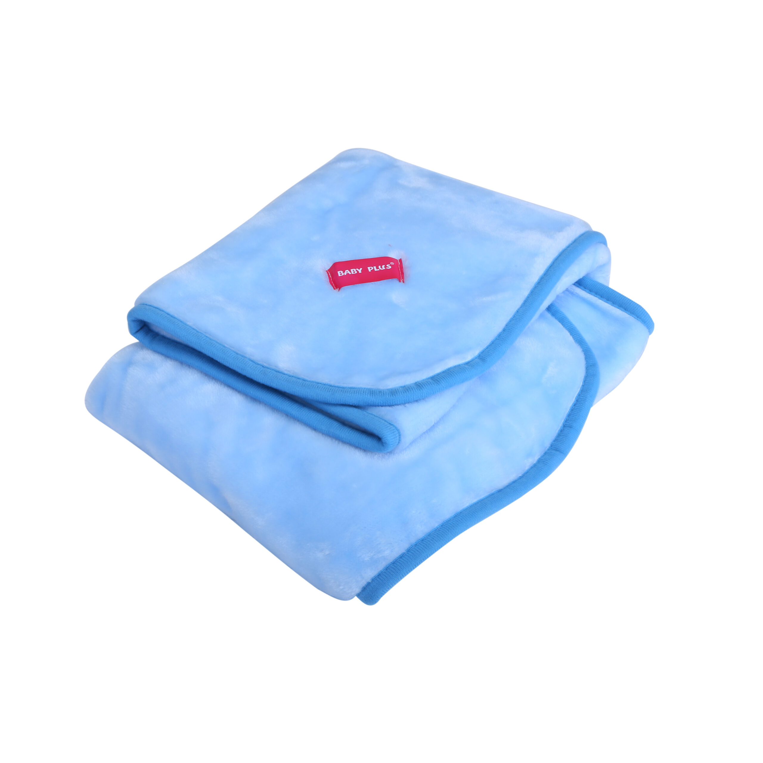 Baby Plus Baby Blanket - Solid Blue Baby Blanket - Newborn Blanket ...