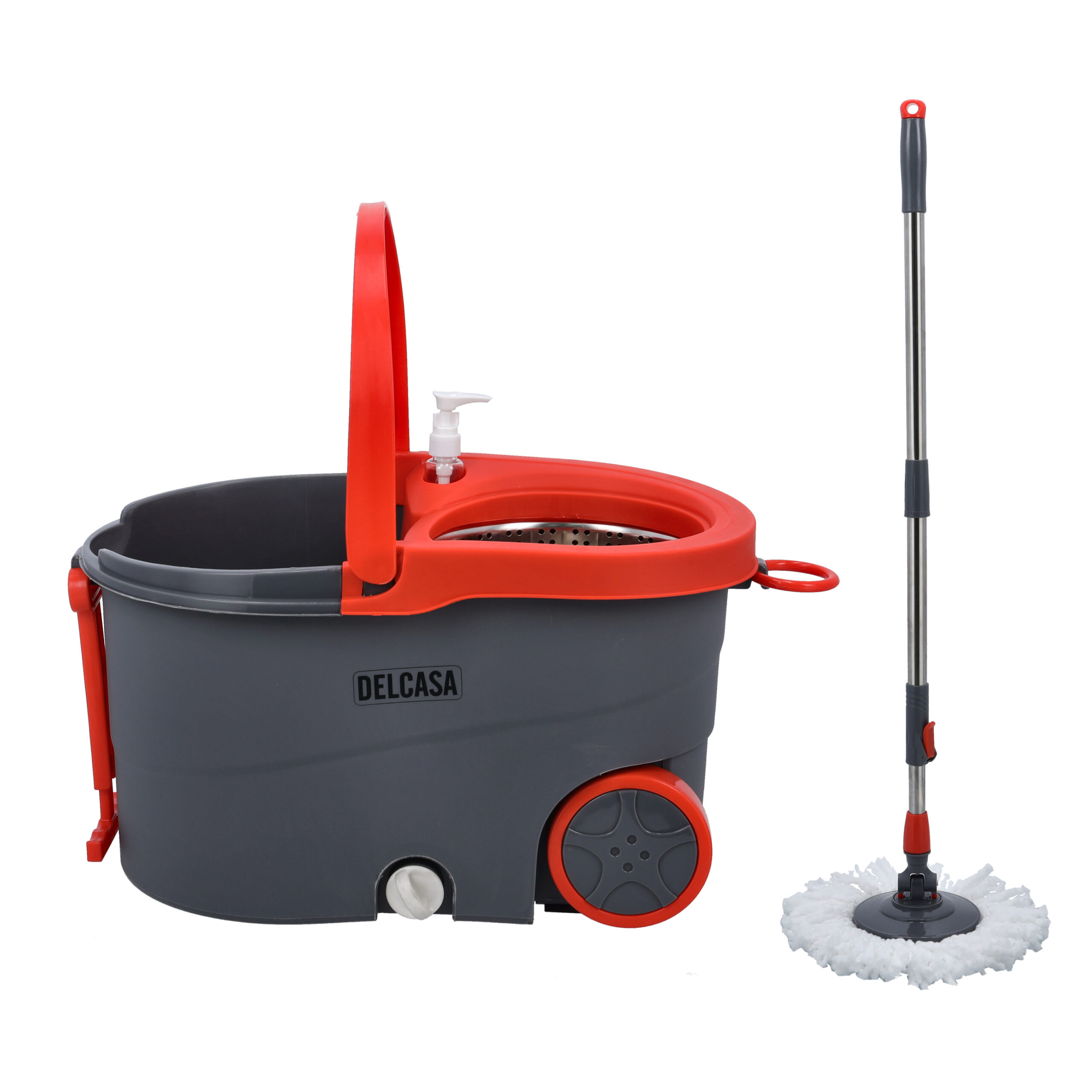 Order Delcasa Spin Easy Mop With Steel Drum, DC2358 | 360° Rotating Mop ...