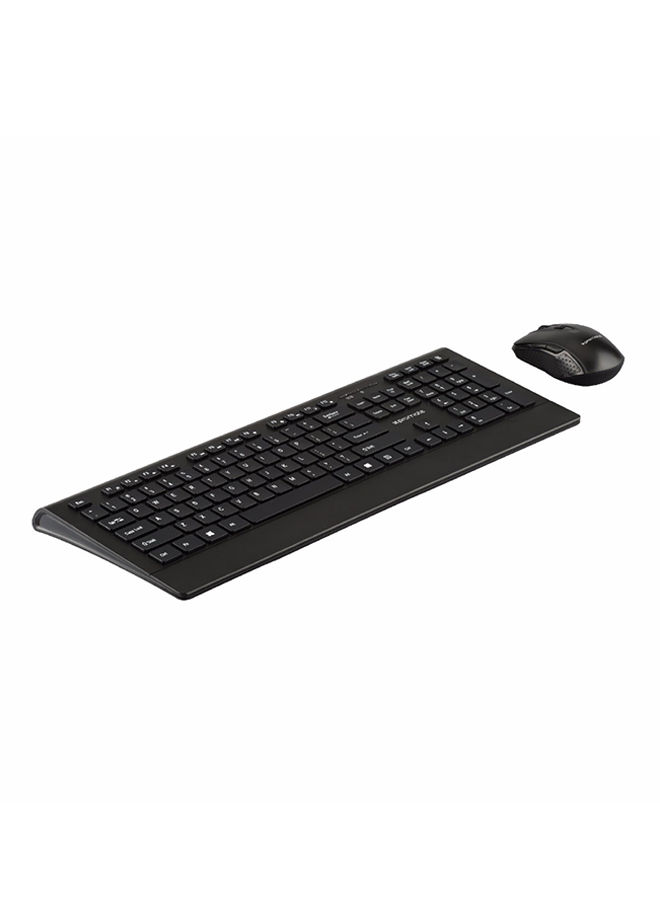 Order promate 2.4GHz Wireless Keyboard With Mouse Set Black Now! | Jomla.ae