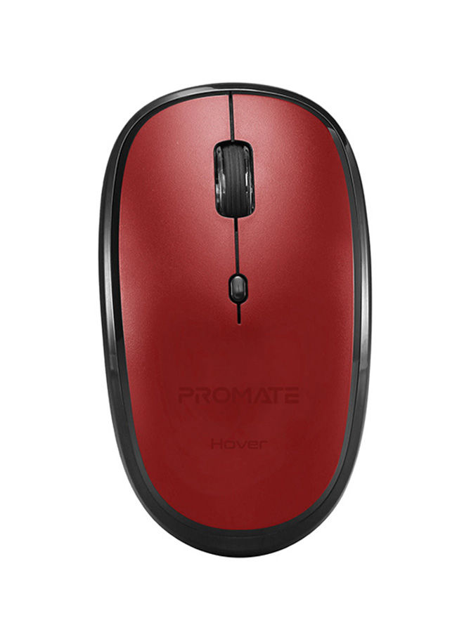 promate Ergonomic Precision Tracking Optical Mouse Red/Black | Jomla.ae