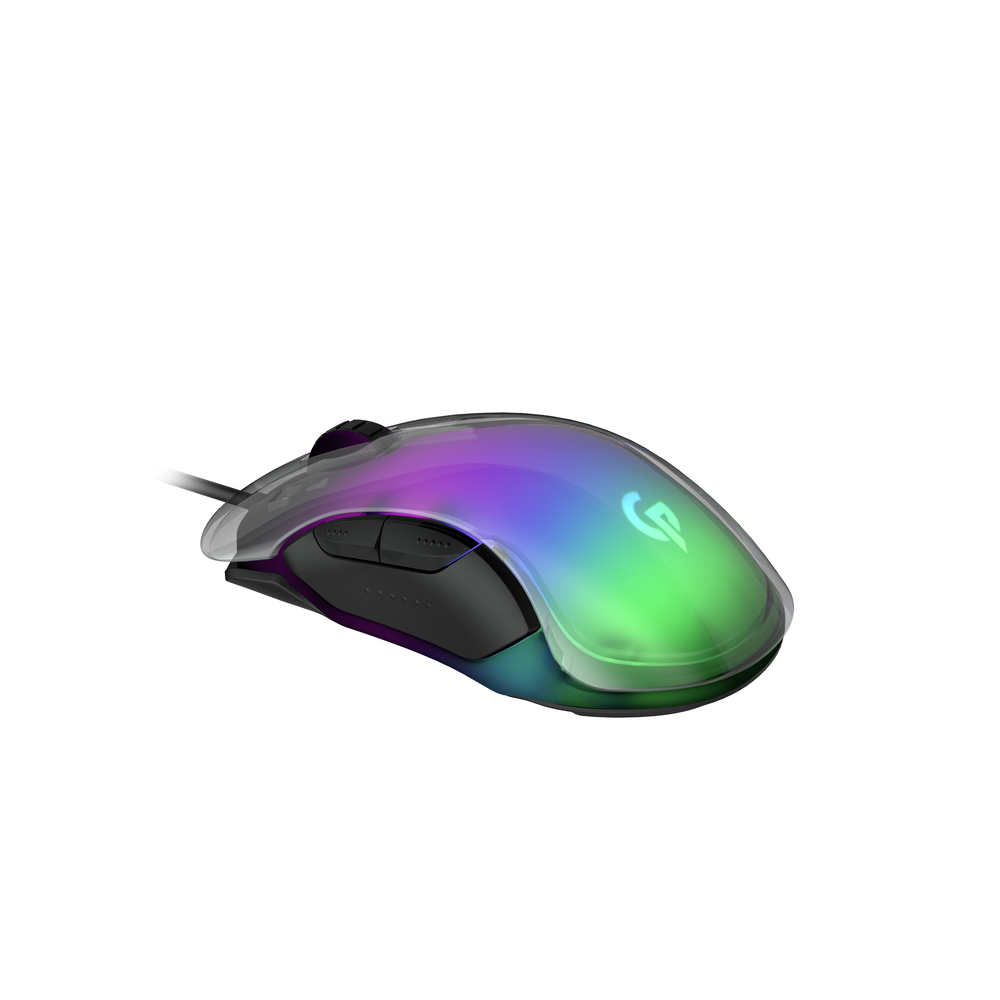Order Porodo Gaming RGB 8D Crystal Shell Mouse Now! | Jomla.ae