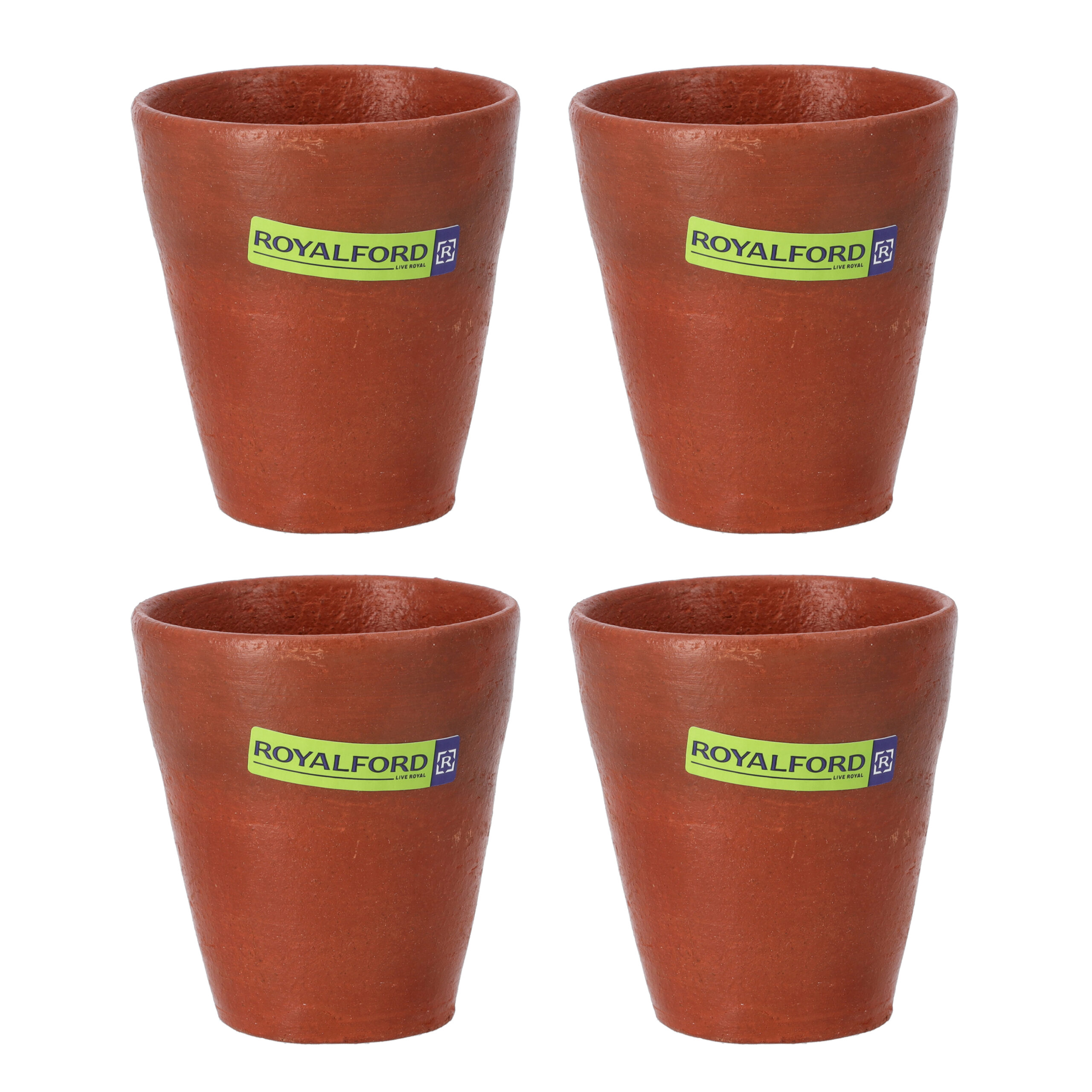 Royalford Water Glass Set, Handmade Clay Server, RF10595 | 100% Natural ...