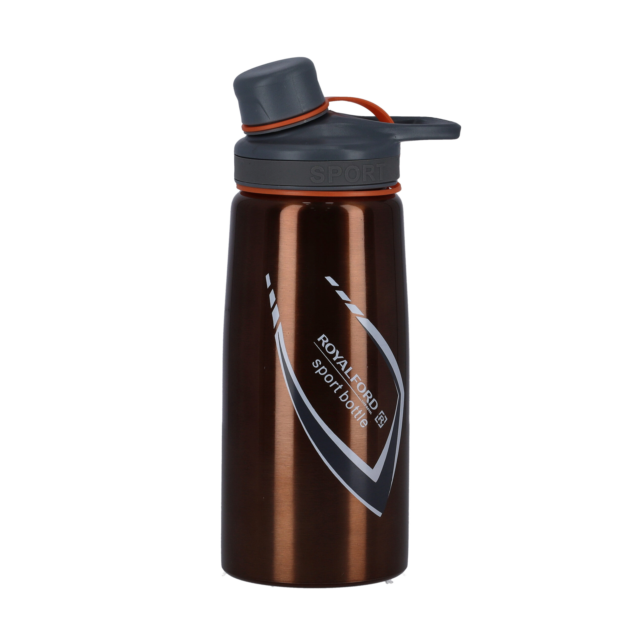 Royalford 700Ml Stainless Steel Sports Water Bottle - Reusable Water Bottle Wide Mouth With ...